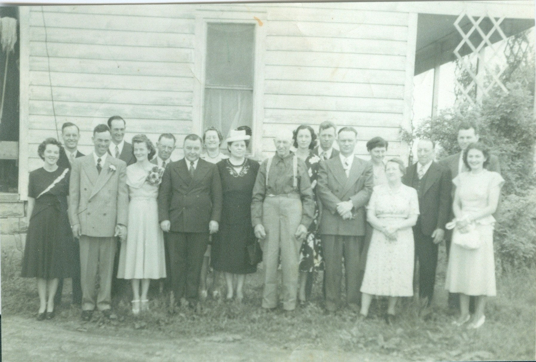 Leslie "Pat" Timmerman and his Bride Clarice Holmes - Wedding Day with ...