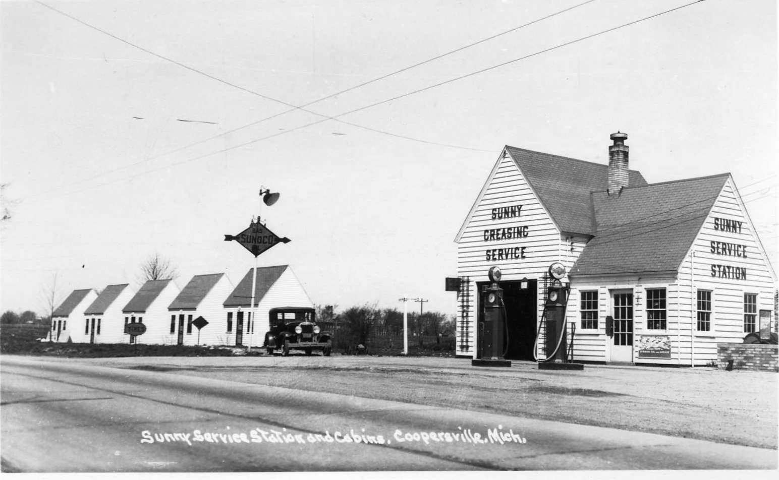 Sunny Service Station and Cabins | Coopersville Area Historical Society